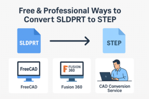 How to Convert SLDPRT to STEP File Without SolidWorks | Free
